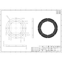 China LED Optical Plate φ285.39 mm | 288pcs 3030/2835 | T5 Beam | Enhanced Light Output for Garage Fixtures for sale