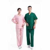 China Reusable Scrubs Uniforms Sets Reusable Scrub Suit Style Doctor Nurse Scrub Suit Sets Medical Hospital Uniform for sale