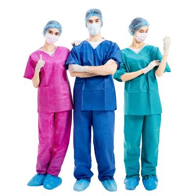 China Hotsale Uniformes De Hospital Wholesale Custom Doctor Scrubbing Suit Clinical Nonwoven Hospital Uniform for sale