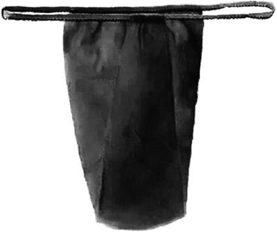 China Disposable Women's Black T-String Thong Bikini Panties G-String Spa Spray Tanning Wraps Underwear Disposable Bikini Briefs for sale