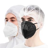 China High Quality 4-Ply Black Influenza Surgical Face Masks High-Anti-Aerosol Adults KN95 Disposable Facemask HAIXIN HEALTH for sale