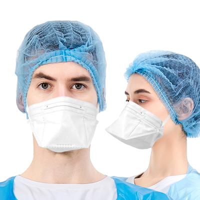 China Hubei Haixin N95 Disposable Respirator Mask Particle Resistant FFP2 Duck Bill V Shape with White Tie-on Earloop Medical Masks for sale