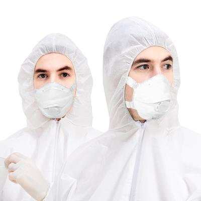 China Hubei Haixin FFP3 Valve Respirator Wholesale Medical Disposable Mask Breathable Duck Bill Shape Tie-on Earloop Facemask Supplier for sale