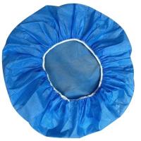 China SMS Excellent Disposable Bouffant Cap Hubei Haixin Head Care Doctor Headgear Flexible Rubber Band Blue Non Woven Caps Wholesale for sale
