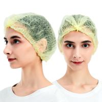 China Hubei Haixin Softness Nonwoven Cap in Double Elastic Nurse Caps Flexible Cheap Price Machine Made Round Hat Factory Direct Sales for sale