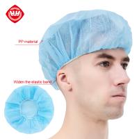 China Hubei Haixin Mob Caps Disposable Hair Net Medical Head Cover Elastic Dust Hat Surgical Scrub Dust Control Round Cap Wholesaler for sale
