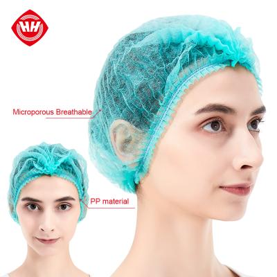 China Hubei Haixin  Price Disposable PP Cap Head Cover Hair Net Surgical Workwear Dust Protecting 18