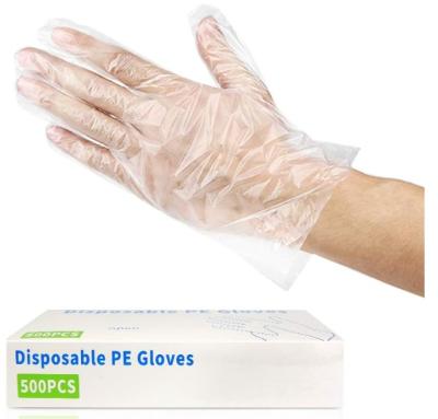 China Haixin Health Comfy Package Disposable Poly Plastic Gloves for Cooking LDPE Gloves Latex & Powder Free- One Size Fits Most CE for sale
