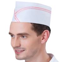 China Haixin Health Paper Forage Hat Kitchen Caps Non-Woven Paper Fiber Boat Cap for Kit Adults Restaurant Kitchen Caps White for sale