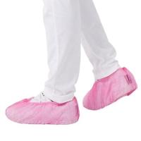China Double Tendon Lock Edge Shoe Cover Ventilate Woven Overshoes Thickened Medical Shoe Covers for sale