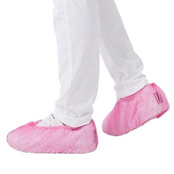 China Double Tendon Lock Edge Shoe Cover Ventilate Woven Overshoes Thickened Medical Shoe Covers for sale
