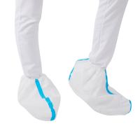 China CE Certified Taped-Seam Disposable Overshoes Non Woven Automatic Shoe Covers Waterproof PP PE CPE Materials for sale
