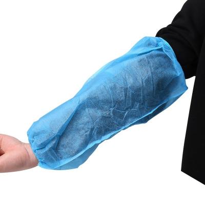 China Hubei Haixin Non-woven Disposable Sleeve Cover Suppliers PP PE Waterproof and Anti-Slip Gloves Wholesale Isolation Over Sleeves for sale