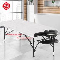 China Hubei Haixin Massage Table Sheets Spa Bed Sheets Black Plastic Tattoo Bed Covers Waterproof Disposable CPE Mattress Cover for sale