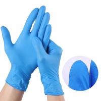 China Safety Protective Examination Surgical Hand Gloves Blue Disposable Medical Nitrile Gloves Powder Free for sale