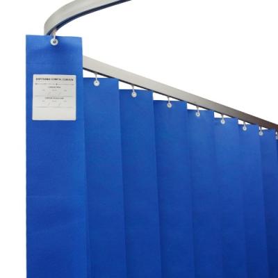 China Hubei Haixin PP Emergency Room Curtains with Privacy Nets Dividers Clinic Finished Curtains Hospitals Beds Drapery Wholesale for sale