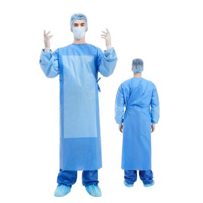 China Premium 45gsm Non-Woven Reinforced Grid Pattern Surgical Gown – CE Certified For Maximum Barrier Protection for sale