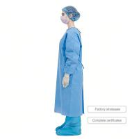 China Fluid Resistant AAMI Level 4 Non-Woven Disposable Surgical Gown for Hospital Use for sale
