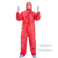 China 50g/m² SMS Fabric Disposable Coverall – Type 4/5/6 Certified Breathable and Lightweight Protective Suit for sale