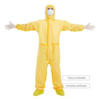 China 180g/m² Heavy-Duty Chemical Protective Suit with Taped Seam and Type 3-6 Certification for Industrial Safety for sale