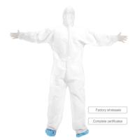 China Disposable Microporous Coveralls with Type 5/6 Protection and Elastic Cuff/Ankle Design for Hazardous Environments for sale