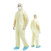 China 45g PP+PE Disposable Protective Coverall - CE-certified with Elastic Cuffs and Ankles for Industrial Hygiene for sale