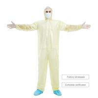 China 45g PP+PE Disposable Protective Coverall - CE-certified with Elastic Cuffs and Ankles for Industrial Hygiene for sale