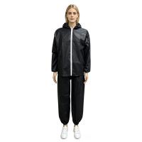 China Professional Two-Piece Microporous Disposable Protective Suit with Elastic Cuff and Type 4/5/6B Certification for sale