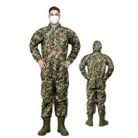 China Professional-Grade Disposable Coverall with Elasticated Hood and Jungle/Desert Camouflage Meeting Type 4/5/6B Standard for sale
