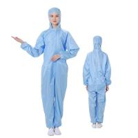 China Corrosion Resistant ESD Overalls with Breathable Anti Static Workwear for High Visibility in Cleanroom Environments for sale