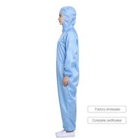 China Corrosion Resistant ESD Overalls with Breathable Anti Static Workwear for High Visibility in Cleanroom Environments for sale