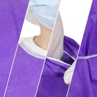 China Disposable Surgical Isolation Gown with AAMI Level 1-4 Protection and PP+PE / SMMS Material for Superior Fluid Impermeability for sale