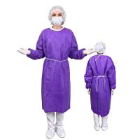 China Disposable Surgical Isolation Gown with AAMI Level 1-4 Protection and PP+PE / SMMS Material for Superior Fluid Impermeability for sale