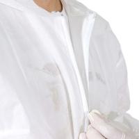 China Hoodless Disposable Protective Coverall with Stand Collar - Non-woven Fabric, CE Certification, Type 5/6 Protection for sale