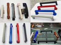 China Colored Powder Coated Handle Purple Blue Red Rose Gold Rust Resistance 2H Scratch Resistance for sale
