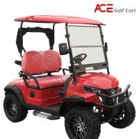 China 2 Seater Electric Golf Cart 80KM Range 3500W Motor Red Color Sightseeing Hunting for sale