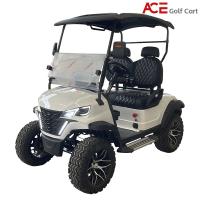 China Lead Acid Battery 2 Seater Golf Cart 40kmh PP Hard Plastic Body LED Light for sale