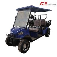 China 6 Passenger Golf Cart Lithium Battery 60V Controller 4000W Motor Steel Frame for sale