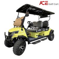 China 14 Inch Aluminum Alloy Wheels Electric Golf Cart 6 Seater 30km/h Custom Color for sale