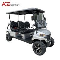 China 4 Seater Electric Golf Cart 4KW Motor 80km Range Steel Frame Bright Yellow for sale