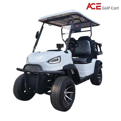 China 4 Passenger Electric Golf Cart 4000W Motor 80km Range White Custom Sightseeing Car for sale