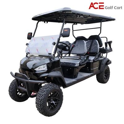 China 6 Seater Electric Golf Cart 4000W Motor 80km Range Steel Frame Utility Vehicle for sale