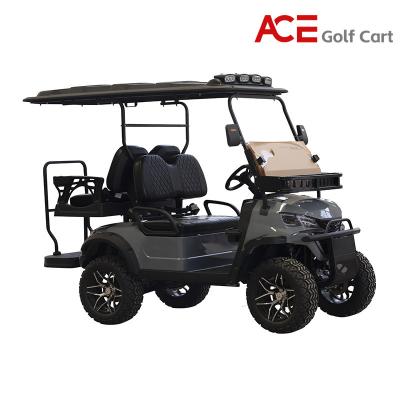China Electric 4 Seater Golf Cart 48V Off Road Custom Tour Shopping Cart 4000W Motor 80km Range for sale