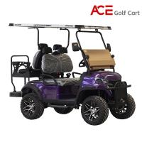 China 4 Seater Electric Golf Cart 48V Lithium Battery 4000W Motor 80km Range Steel Frame for sale