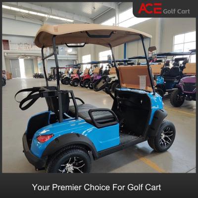 China 5kw AC Motor Electric Golf Cart 2 Seater 48V 150AH Battery Off Road Tires for sale