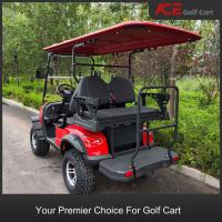 China LED Lighting 80km Traveling Range Electric 4 Seat Golf Buggy With Foldable Windshield for sale
