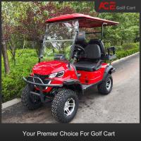 China LED Lighting 80km Traveling Range Electric 4 Seat Golf Buggy With Foldable Windshield for sale