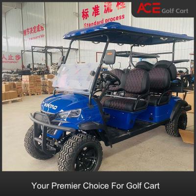 China 6 Seater Lithium Battery Electric Golf Cart 35km/h Top Speed 80-100km Range for sale