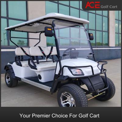 China Compact 4 Passenger Electric Golf Buggy 80-100km Range Lead Acid Battery for sale
