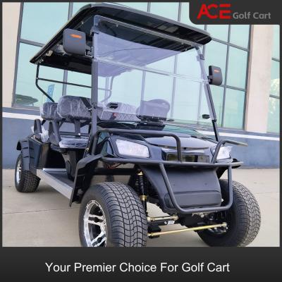 China Maintenance Free Battery 48V 4 Seater Electric Golf Car Buggy Sightseeing Car 4000W for sale